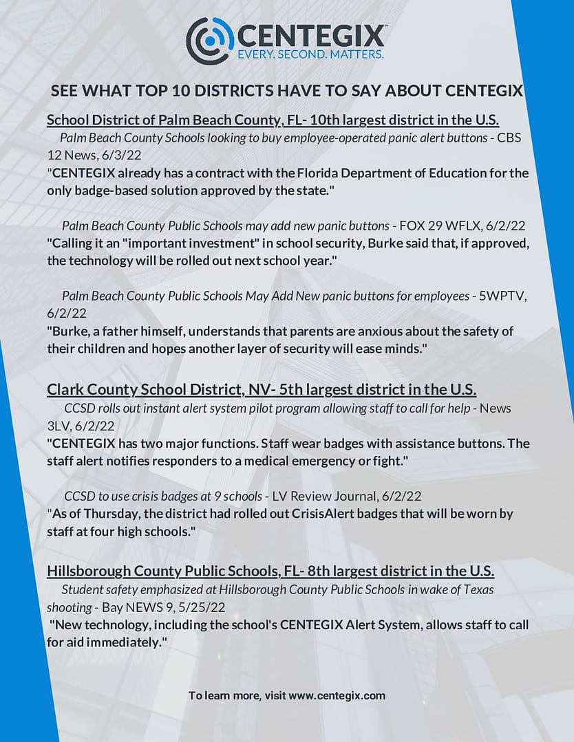 See What Top Districts Have to Say About CENTEGIX - CENTEGIX